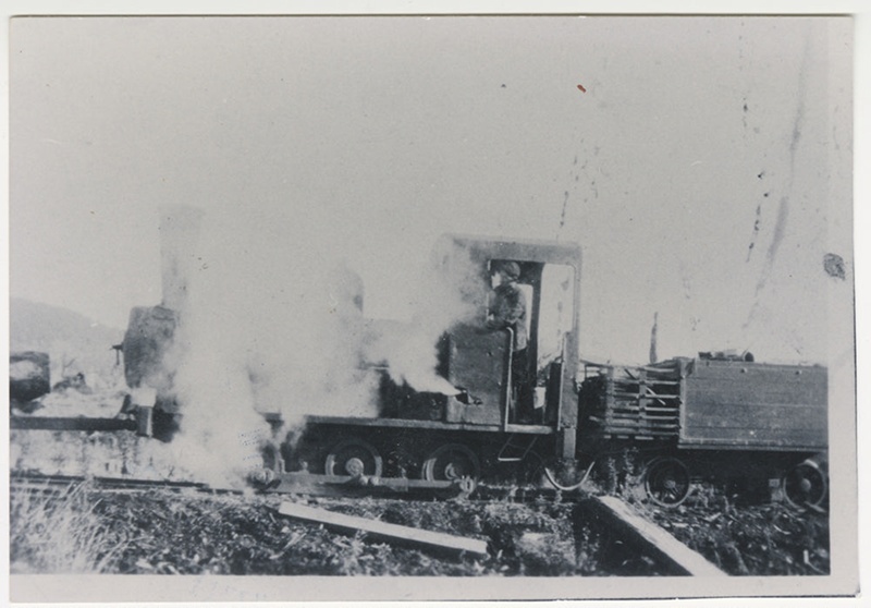 Photograph, 'Black Maria' locomotive; Unknown photographer; 1928; RI ...