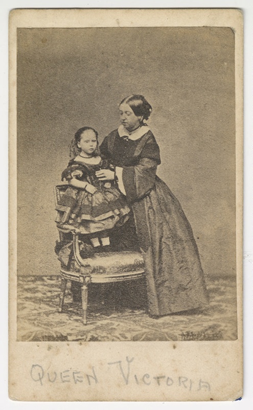Photograph, Queen Victoria and Princess Beatrice; Mayall, John Jabez ...