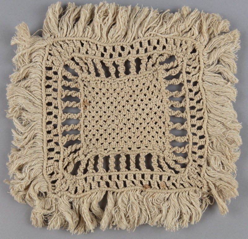 Mat, Table, Macramé; Unknown maker; 1850-1950; RI.0000.173 | eHive