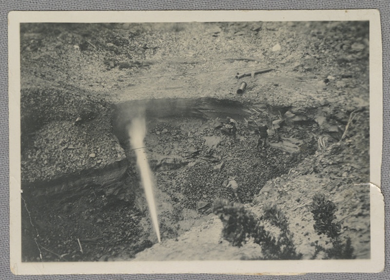 Photograph, Round Hill sluicing ; Unknown photographer; 1930-1940; RI ...