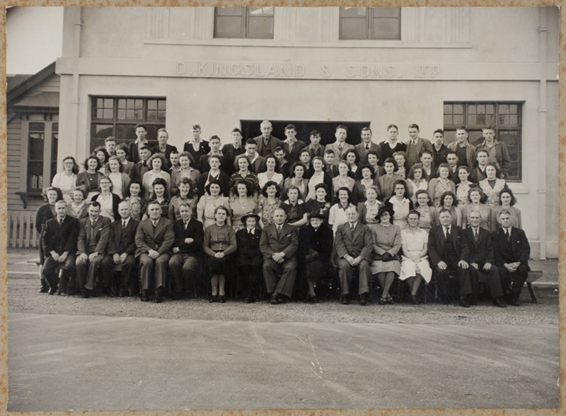 Photograph, Kingsland Biscuit Factory staff group; Unknown photographer ...