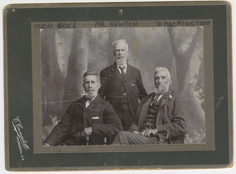 Photograph, Hugh Rice, Mr Newton, Donald McIntosh; Campbell, Charles ...