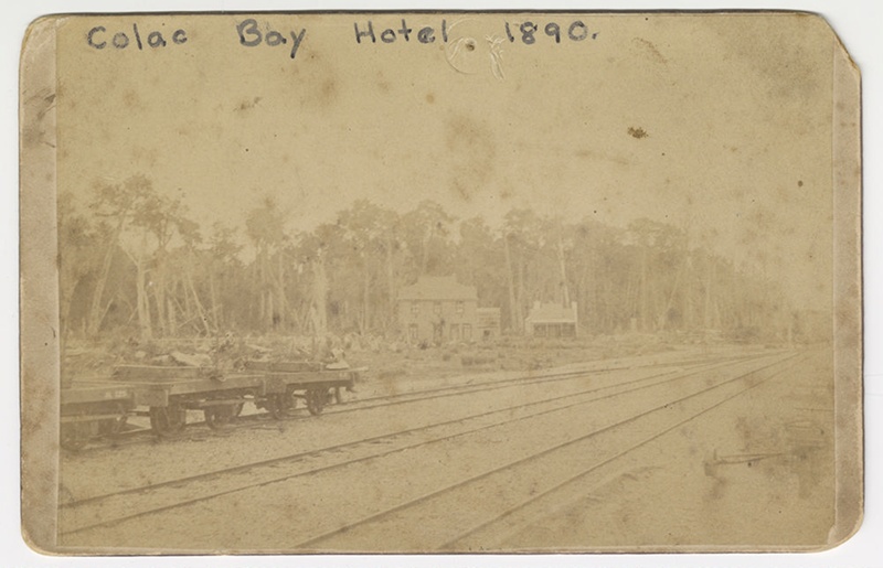 Photograph, Colac Bay Hotel; Unknown photographer; 1890; RI.P88.94 ...