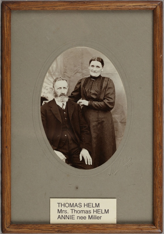 Framed photograph, Thomas and Annie Helm; McKesch, Henry John; 1905 ...