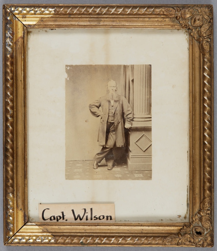 Framed photograph, Portrait of Captain Wilson; Unknown photographer ...