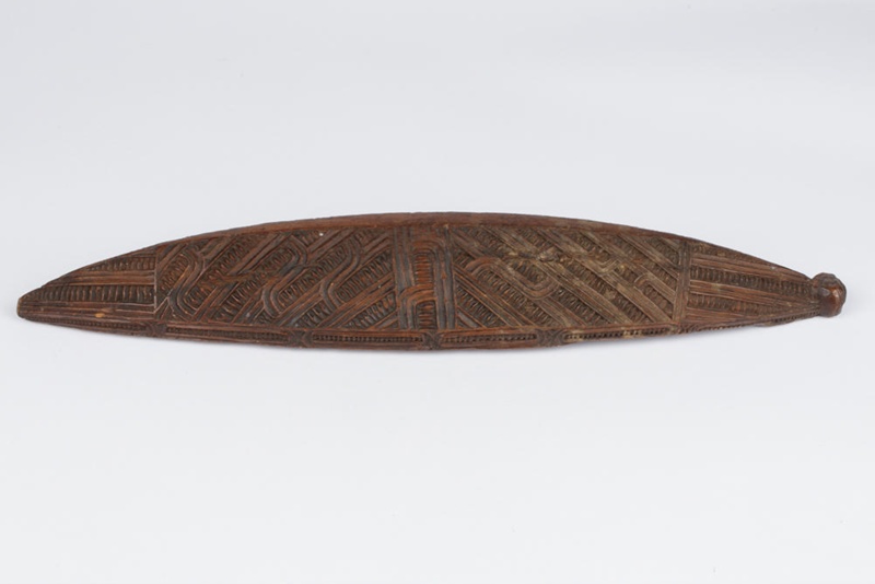 Waka Huia lid, Treasure box lid; Unknown Kaiwhakairo (Carver); 1250 ...
