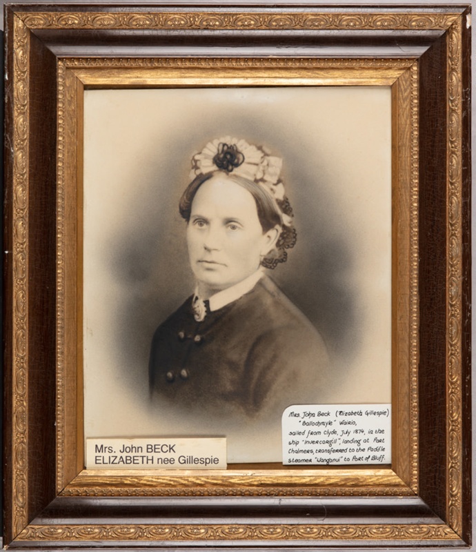 Framed photograph, Portrait of Elizabeth Beck; Unknown photographer ...