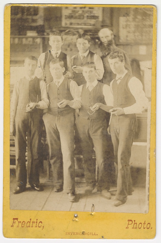 Photograph, Mr. Alex Galloway and staff of the Western Star; Fredric ...