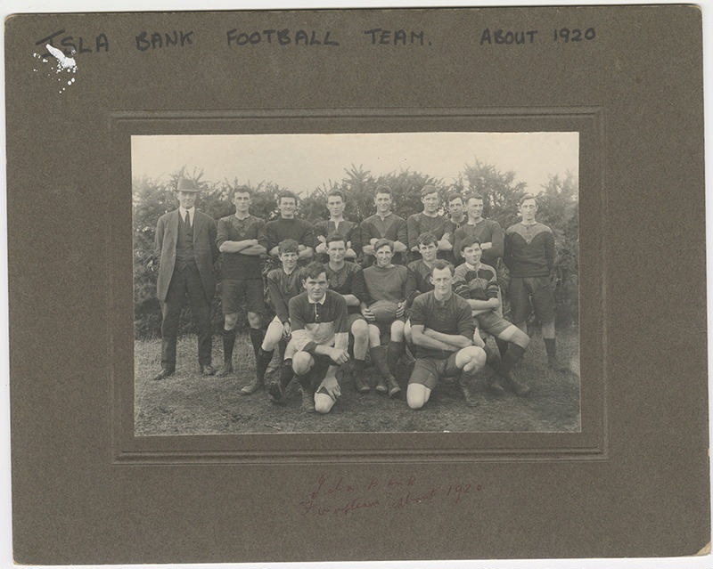 Photograph, Isla Bank Football Team ; Unknown photographer; 1920-1925 ...