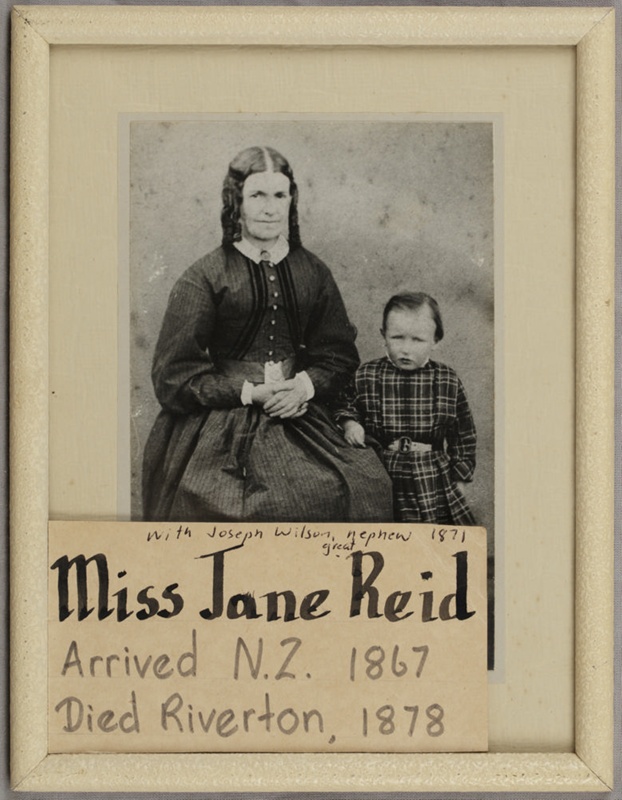 Framed photograph, Reproduction of a photograph of Jane Reid and her ...