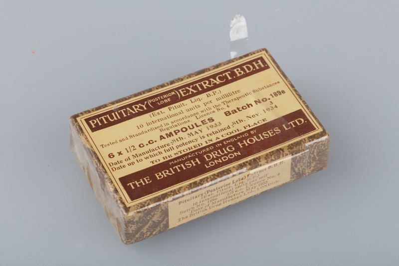 Medication, Pituitary extract; The British Drug Houses Ltd.; 08.05.1933 ...
