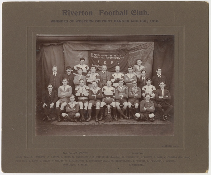 Photograph, Riverton Football Club 1918; McKesch, Henry John; 1918; RI ...