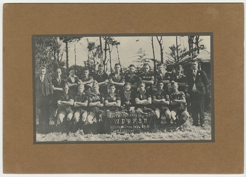 Photograph, Orepuki Football Club 1934 Junior Rugby team.; Unknown ...