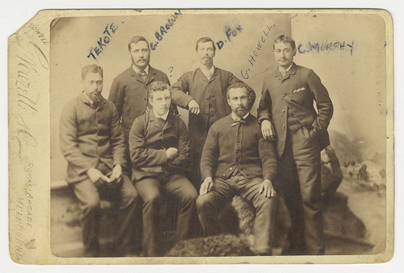 Photograph, Rescuers of the crew of the Derry Castle; Bardwell; 1887 ...