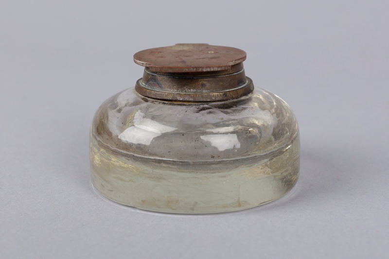 Inkwell, Glass; Unknown maker; 1850-1950; RI.0000.196 | eHive