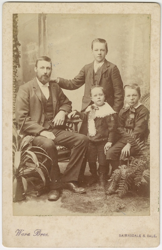 Photograph, Alexander Frew and sons Robert, James and George; Ward ...