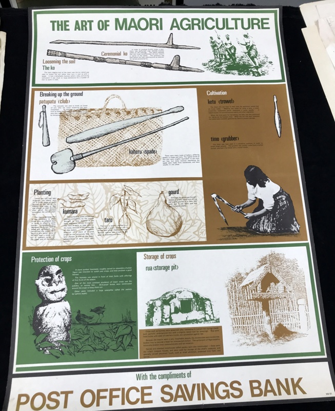 Poster, Maori Agriculture; Post Office Savings Bank; 2022.030.06 | eHive
