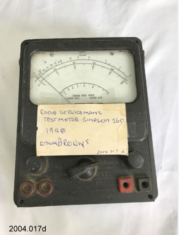 Test meter, radio; Simpson Electric Co; c1948; 2004.017d | eHive