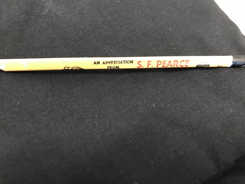 Pencil, advertising; S F Pearce; 2022.001.01 | eHive