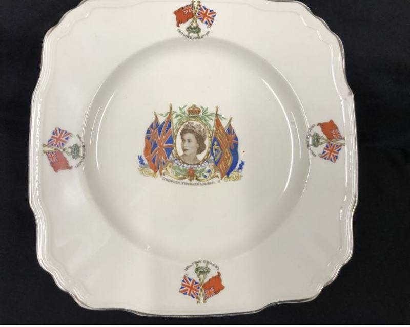 Plate, Queen Elizabeth II; Alfred Meakin Ltd; 1953; 2012.230 | eHive
