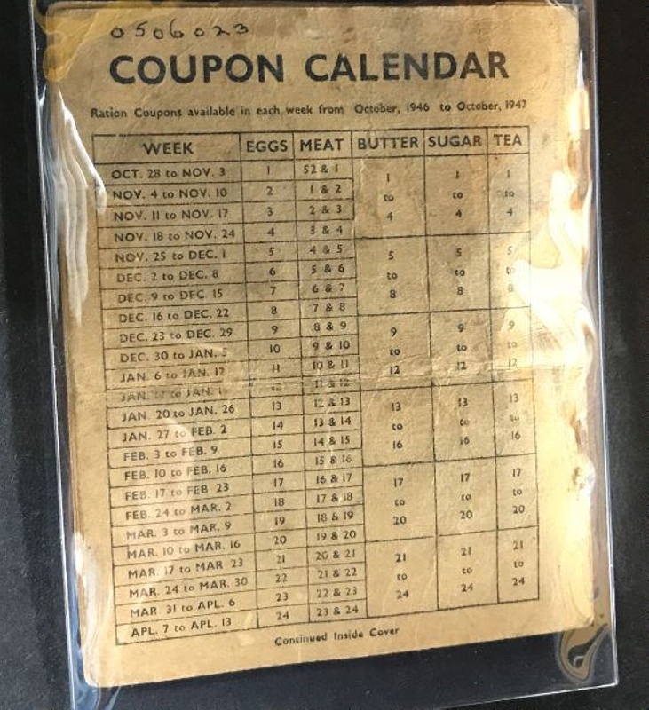 Ration Book, WWII; New Zealand Government; 1946; 0506023 | eHive