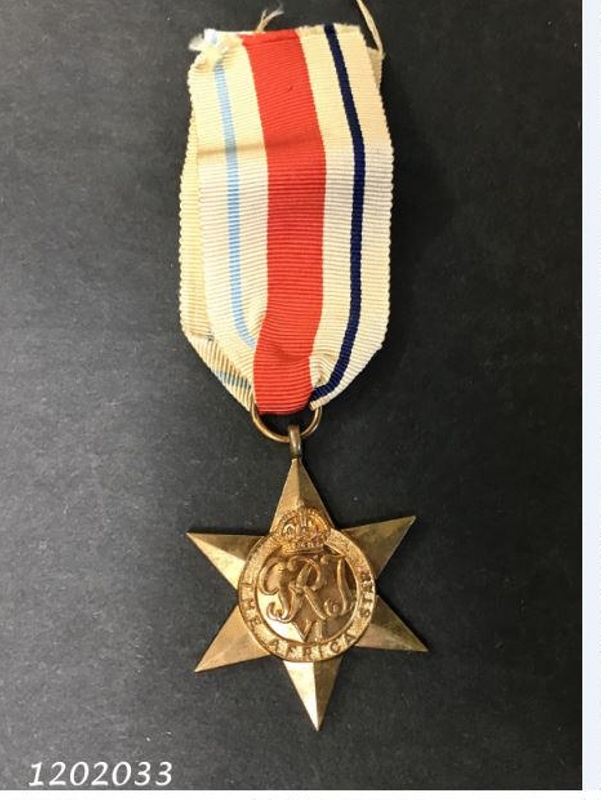 Medal, African Star Medal WWII C H Roberts; New Zealand Government ...