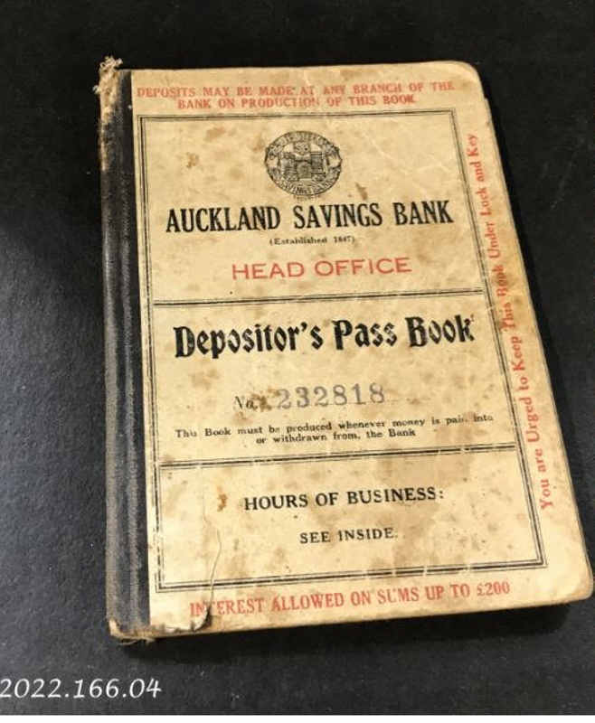 Bank Book, WWII; Kenneth Robert Ross; 1942; 2022.166.04 | eHive
