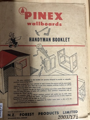 Pamphlets, Pinex Wallboards Handyman Booklet; New Zealand Forest ...