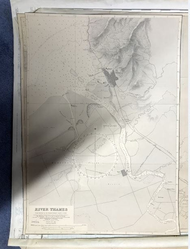 Map Topographical River Thames Thames Harbour Board C1928 2016 330a Ehive