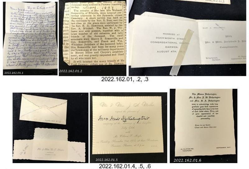 Documents, correspondence; Hetherington Family; 2022.162.01 | eHive
