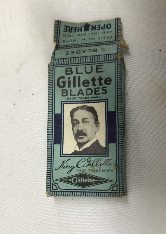 Packet, Blue Blades; Gillette; c1960s; 2024.099.01 | eHive