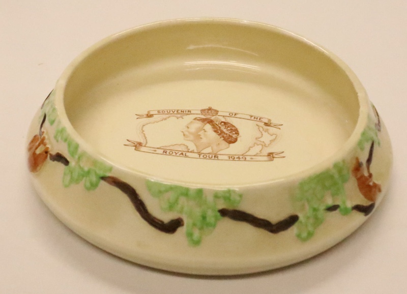 Bowl, King George VI & Queen Elizabeth Royal Tour 1949; Brentleigh Ware ...