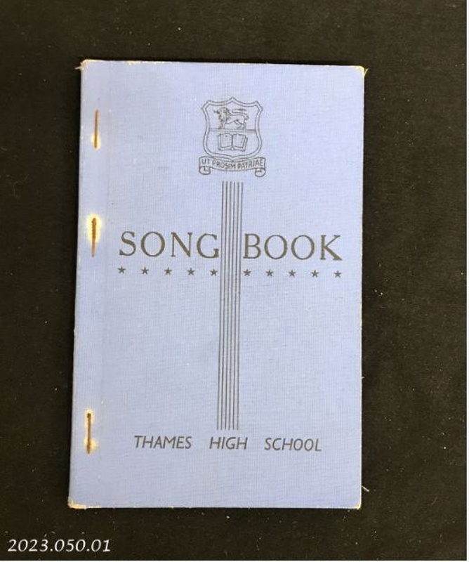 Songbook, school assemblies; Thames High School; 2023.050.01 | eHive