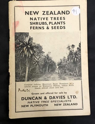 Book, New Zealand Native Trees; Duncan & Davies Ltd; 2025.129.01 | eHive