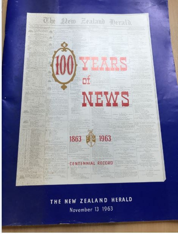 Booklet, 100 Years of News; The New Zealand Herald; 1963; 2022.014.15 ...