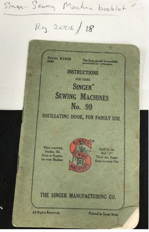 Booklet, Sewing Machine; Singer Sewing Machine Co; 2006.18 | eHive