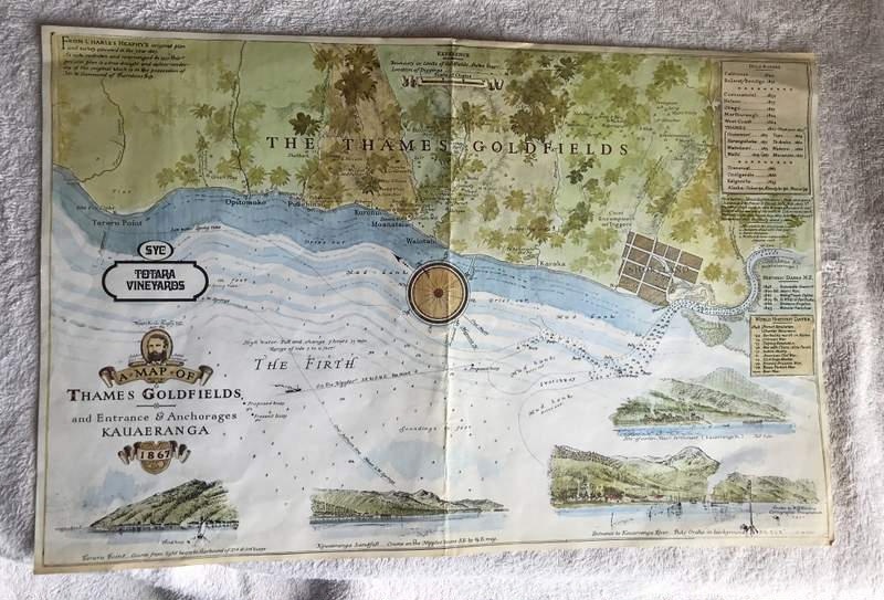 Map, copy of SYC Thames Goldfields; S.Y.C.; 1867; 2024.016.48 | eHive