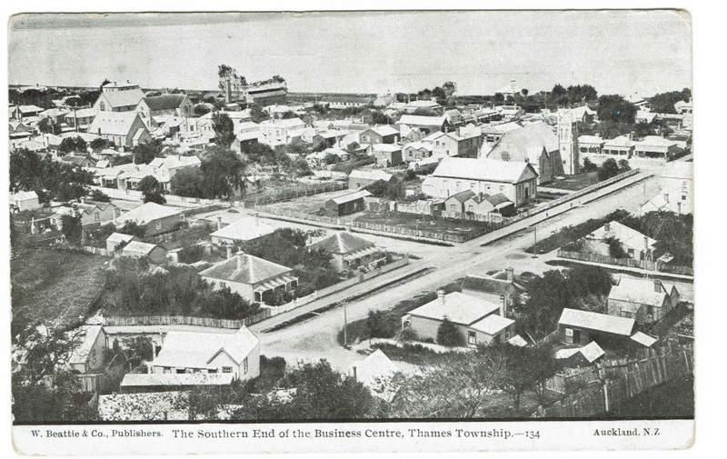 Photograph, View over Pahau Street Thames; W Beattie and Co; 1900s ...