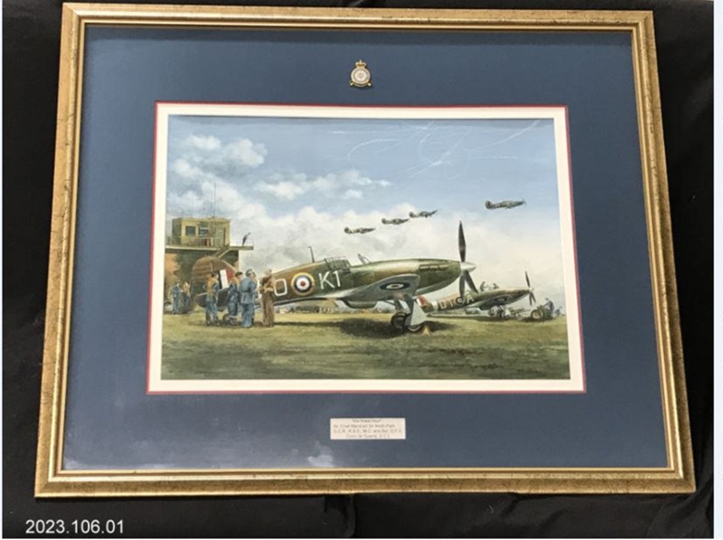 Painting, Sir Keith Park; J C Chrisp; 1996; 2023.106.01 | eHive