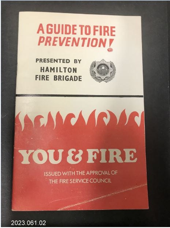 Book A guide to fire prevention; Hamilton Fire Brigade; 2023.061.02 | eHive