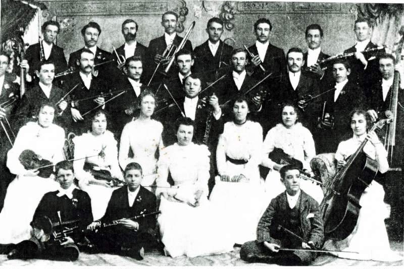 Photograph, Kauaeranga Orchestral Society, Herman Lange conductor; Foy ...