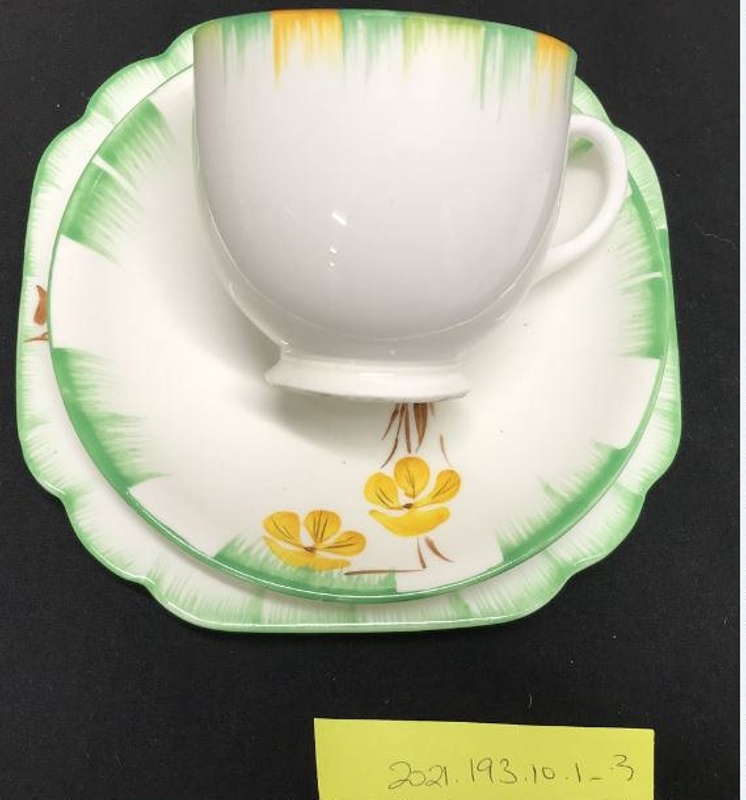 Tea Set; Bone china Melba; 2021.193.10 | eHive