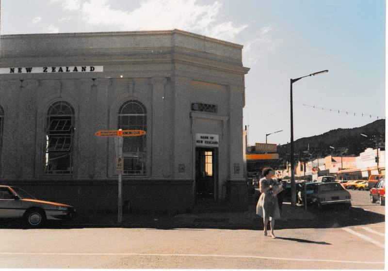 Photograph, BNZ corner Thames; unknown; c1970s; 2025.076.17 | eHive