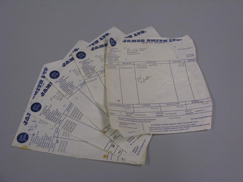 Account Receipts; James Smith Department Store; 1981; 2013.5364.15 | eHive