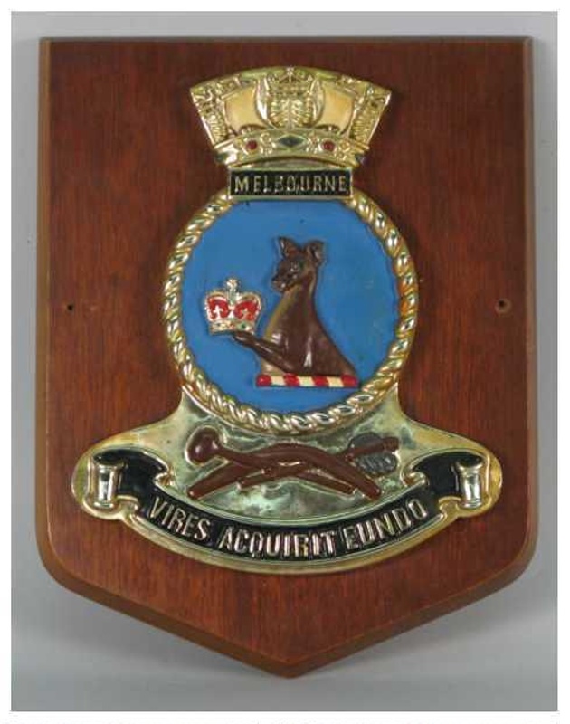 Plaque, HMAS Melbourne; Badges and Crests Ltd; 2005.4991.32 | eHive