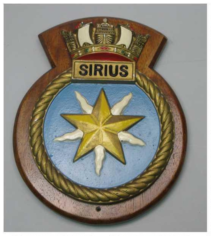 Plaque, HMS Sirius; 2005.4991.40 | eHive
