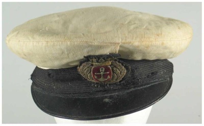 Cap, naval officers; Miller Rayner (estab. 1818); Circa 1910; 2005.4971 ...