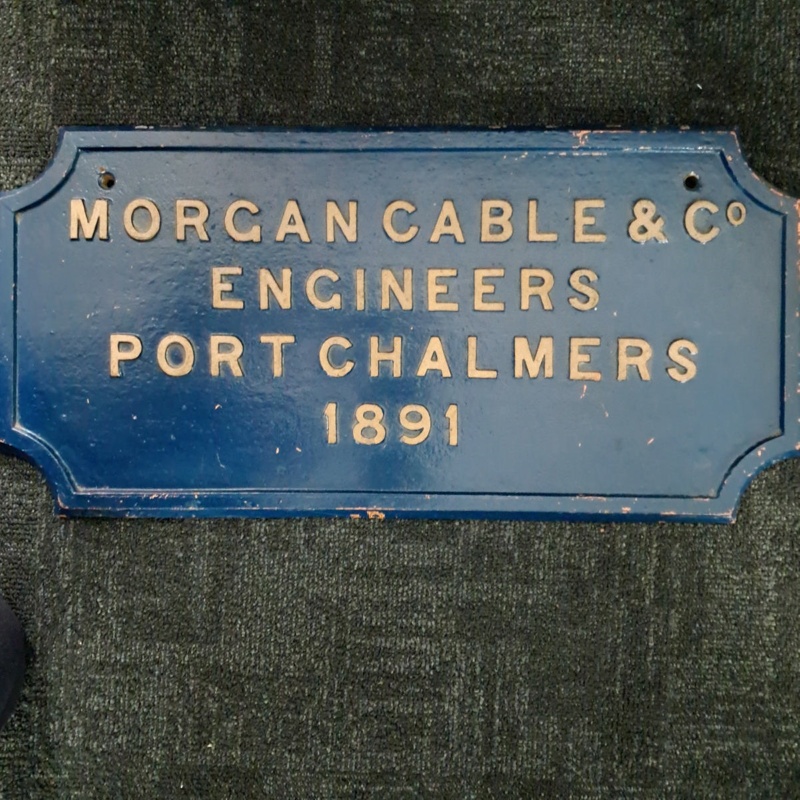 Name Plate - Morgan & Cable Co. Engineers; Morgan & Cable Co. Ltd.; PC ...
