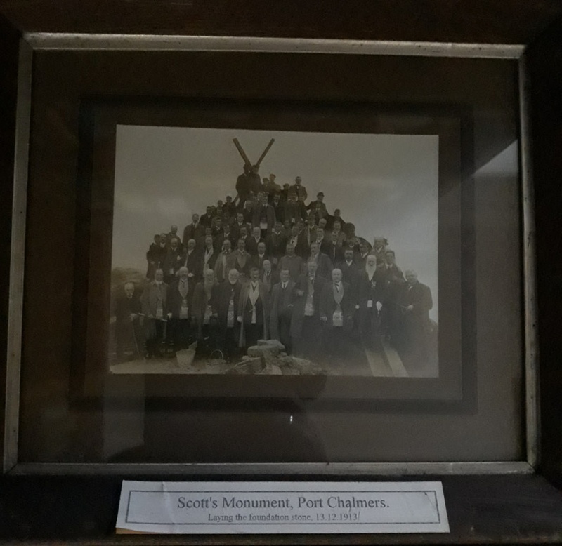 Framed Photograph, Scott's Monument Foundation Stone Ceremony; PC.88. ...