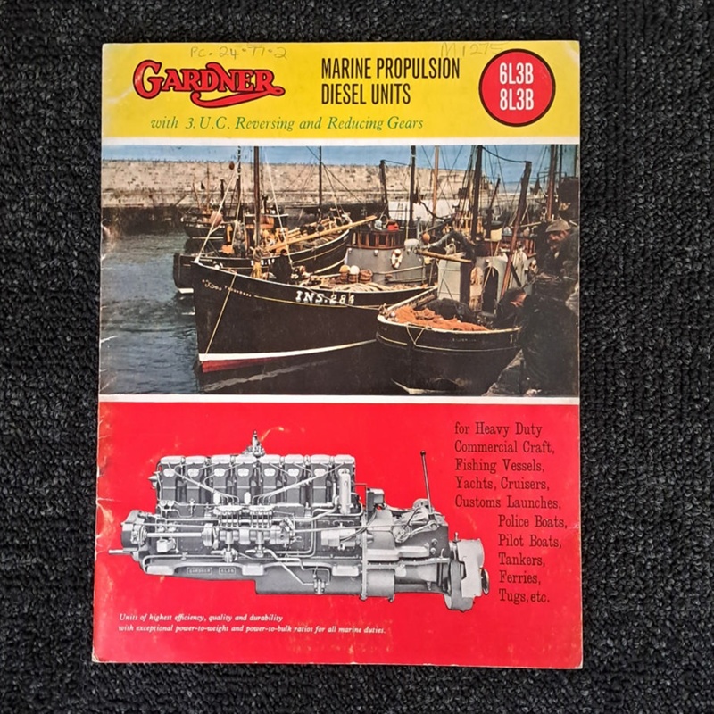GARDNER 6L3B 8L3B MARINE PROPULSION DIESEL UNITS; Norris, Henty and ...